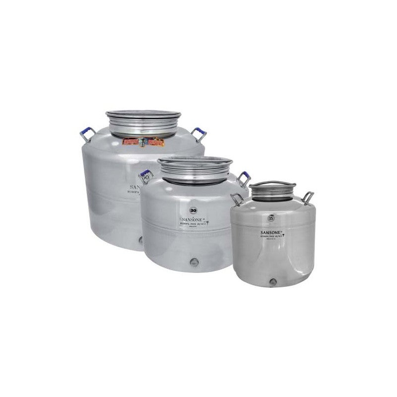 Contenedor Bidón Contenedor Aceite Acero Inoxidable Sansone 15 lt ...