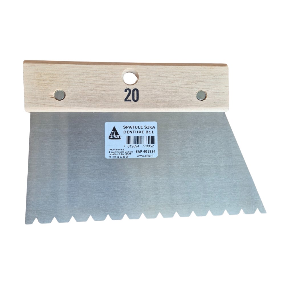 Spatule Crantée denture B11 pour colle parquet - SIKA | Leroy Merlin