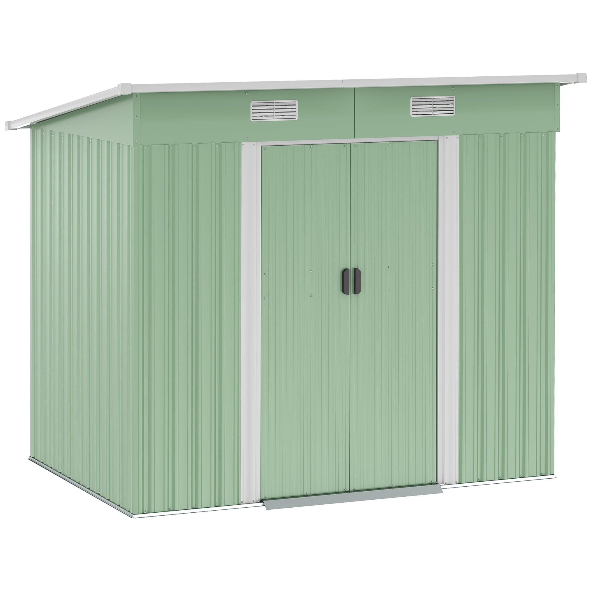 Abri de jardin métallique, 2,3 m², 207 x 130 x 182 cm, abri à outils ...
