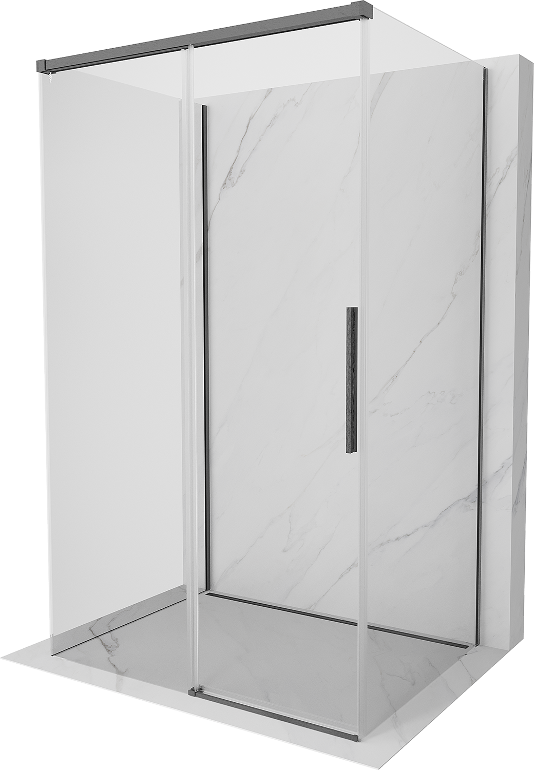 Mexen Rox-3S cabine de douche 3 panneaux coulissante 120 x 75 cm ...