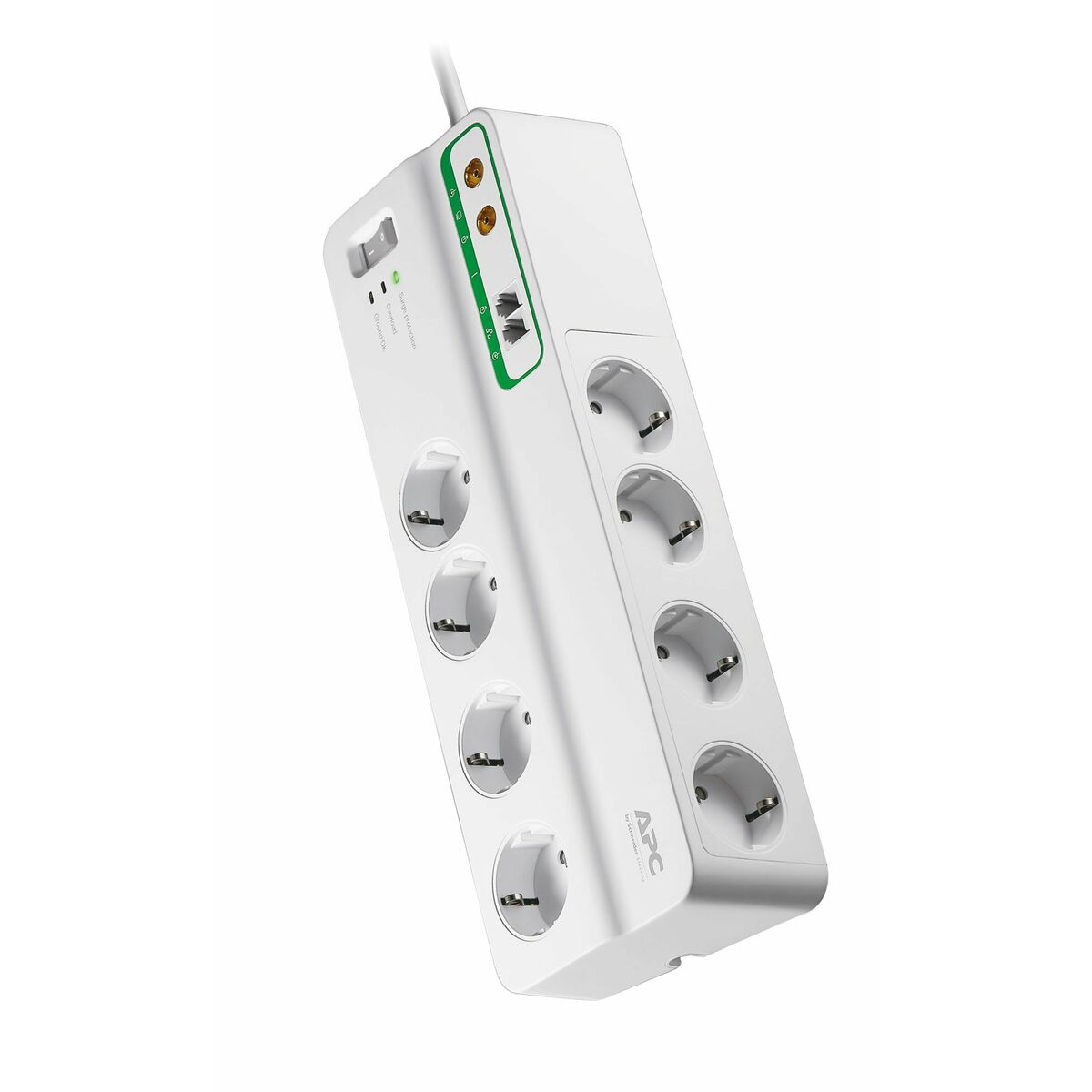 Multiprise 8 Prises avec Interrupteur APC PMF83VT-GR (3 m) | Leroy Merlin