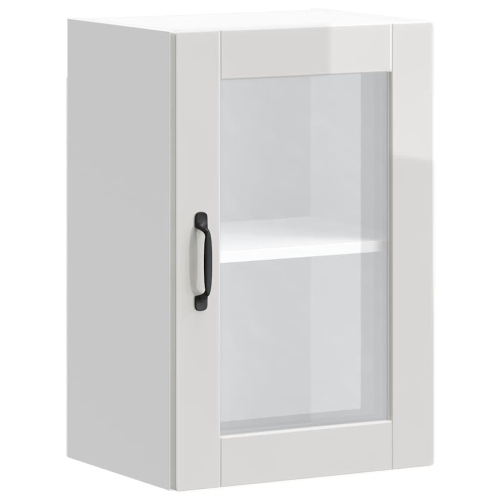 Armoire murale cuisine | Meuble de cuisine avec porte en verre Porto ...