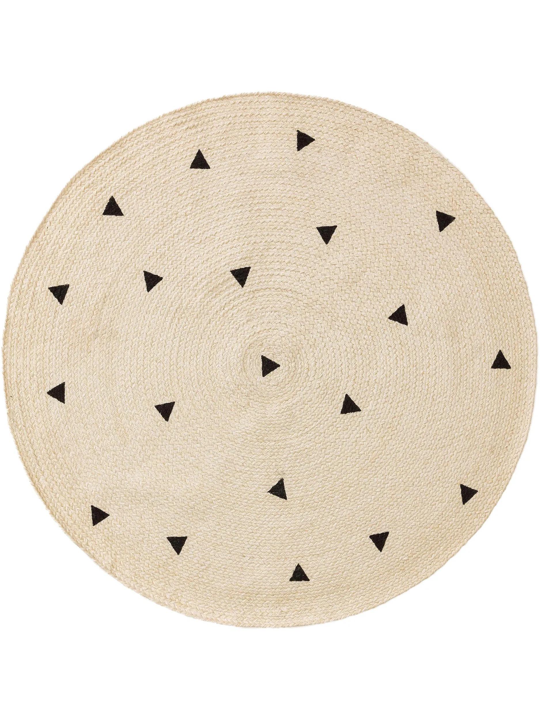 BENUTA - Tapis enfant Pippa crème ø 160 cm rond | Leroy Merlin