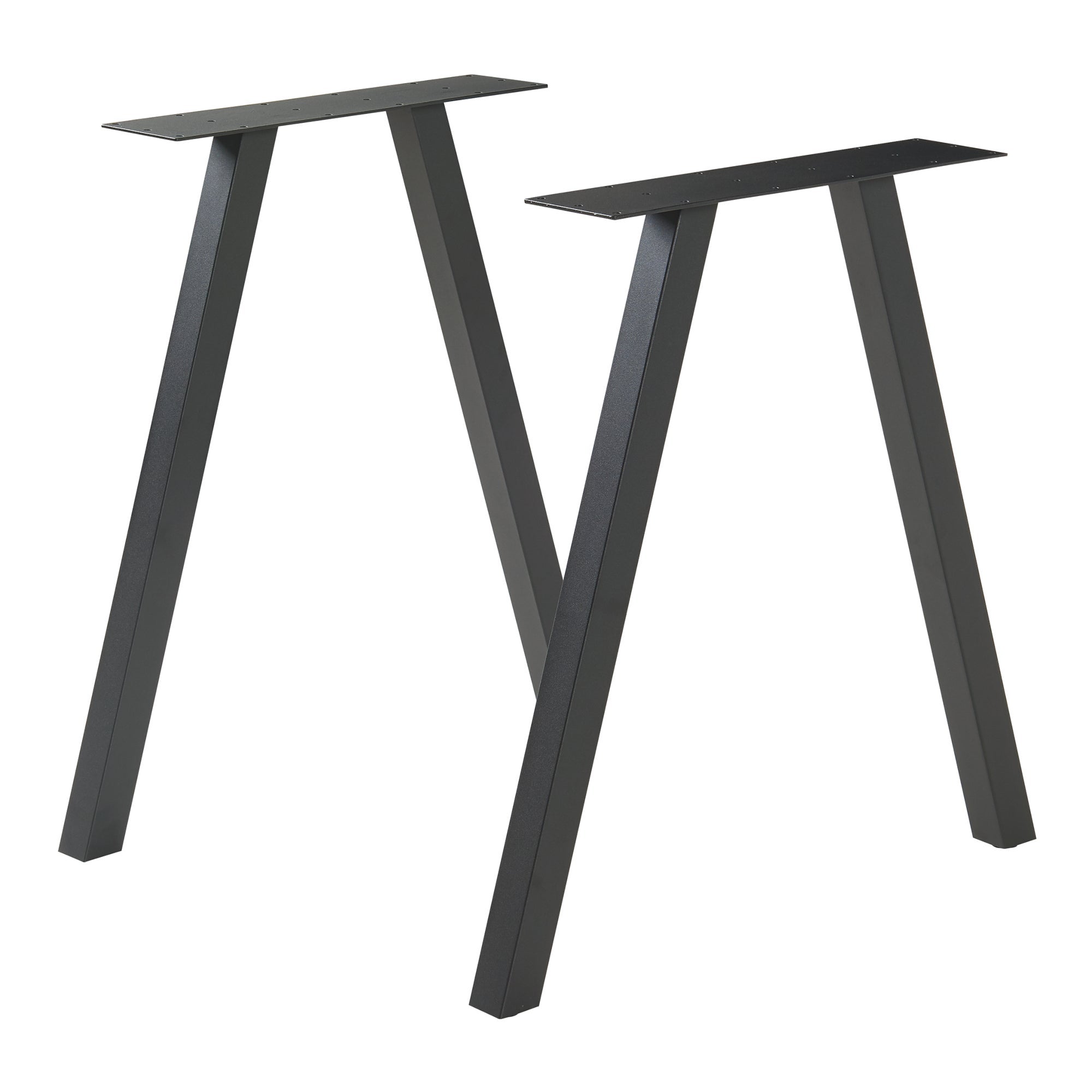 Lot de 2 pieds de table meuble moderne design original DIY acier 72 x ...