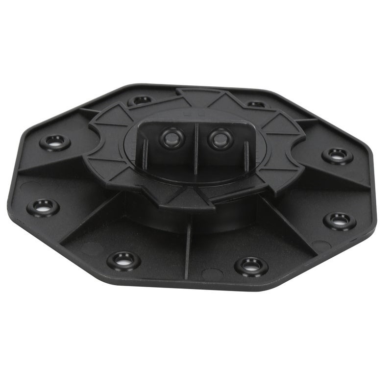 Plot terrasse bois ou composite Noir Plot terrasse pour dalle réglable ...