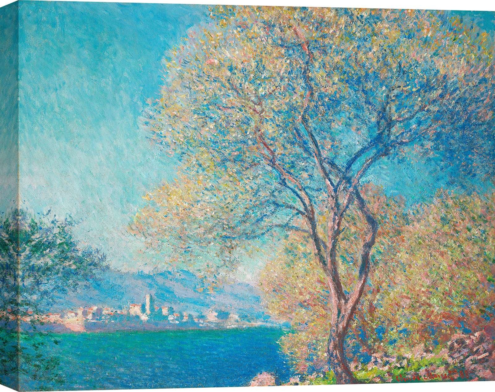 Tableau sur toile Claude Monet - Antibes vue de La Salis, 1888 - 120x90 ...