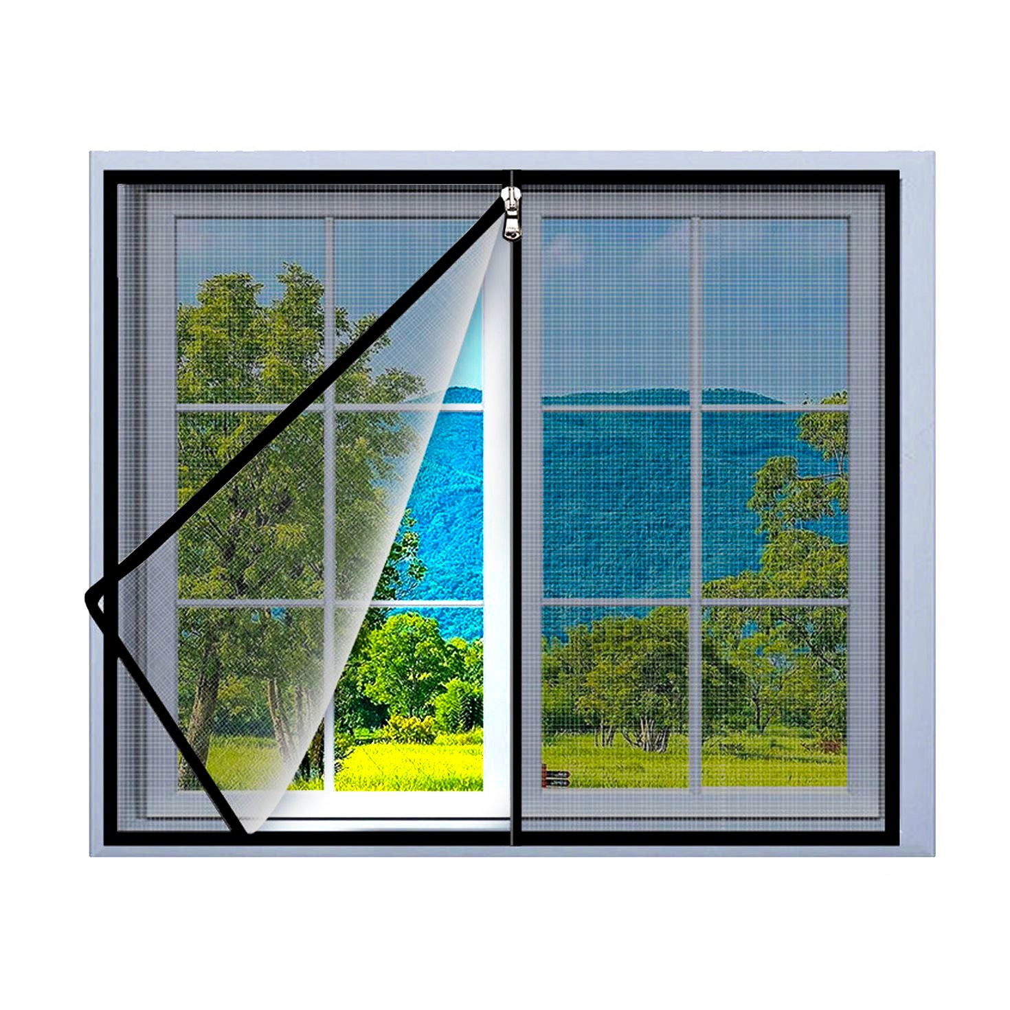 Mosquitera Autoadhesiva para Ventana, Ventana con Mosquitera ...