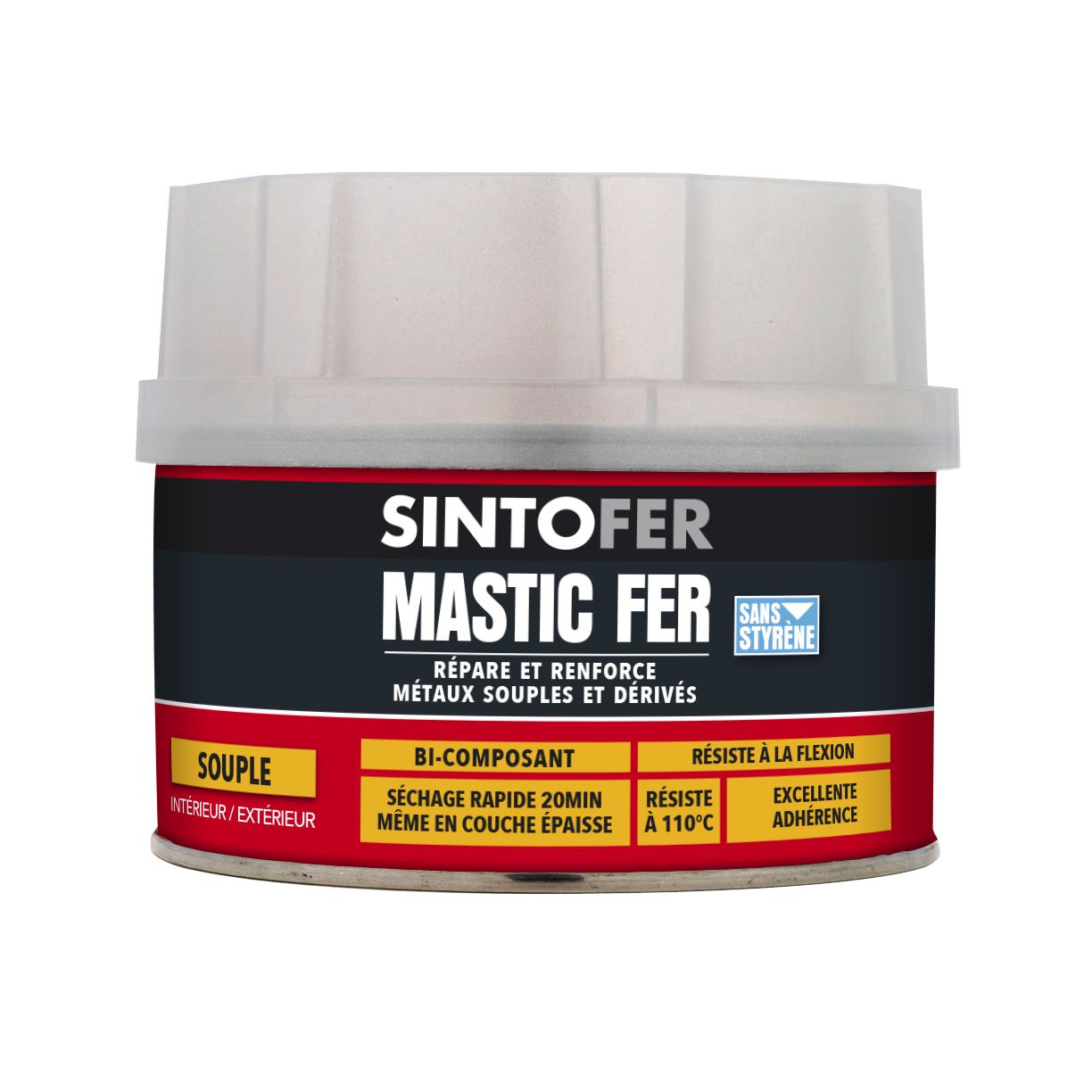 Mastic Répare Métal Souple SINTOFER en polyester 300g + 8g- SINTO ...