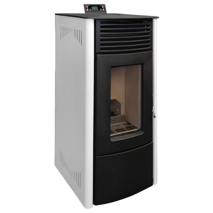 MF - Estufa de Pellets ELBA 10,2 kW con Display Táctil y Depósito 28 kg ...