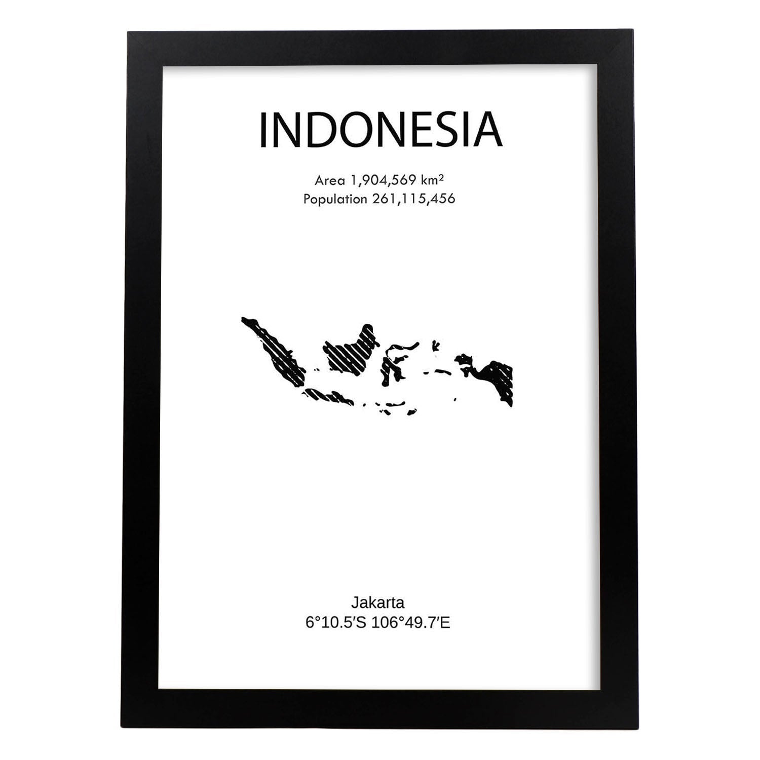 Poster De Indonesia Láminas De Paises Y Continentes Del Mundo Tamaño A3 ...