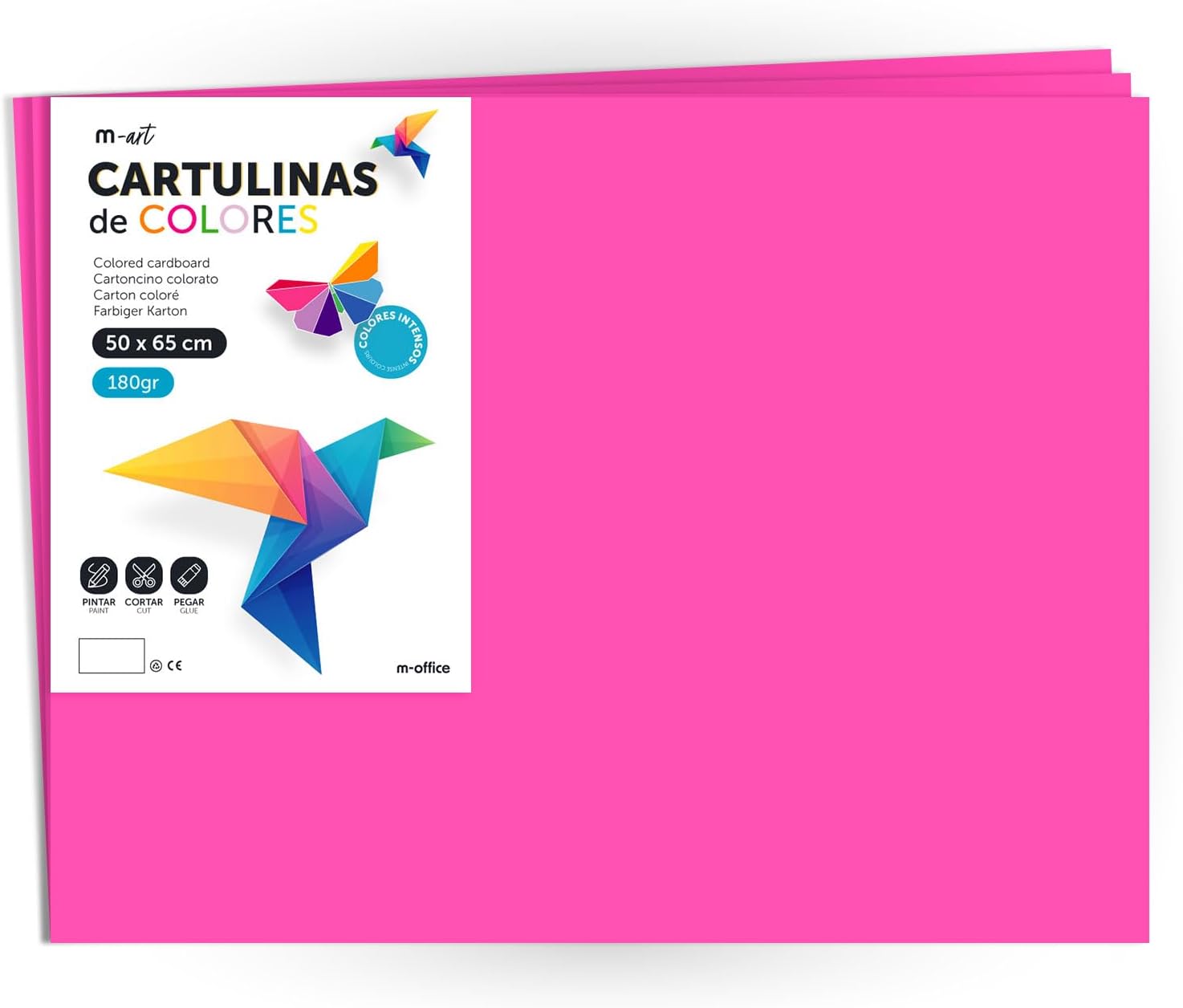 Cartulina de Colores, Cartulina Grande 50x65 cm de Colores Claros e ...