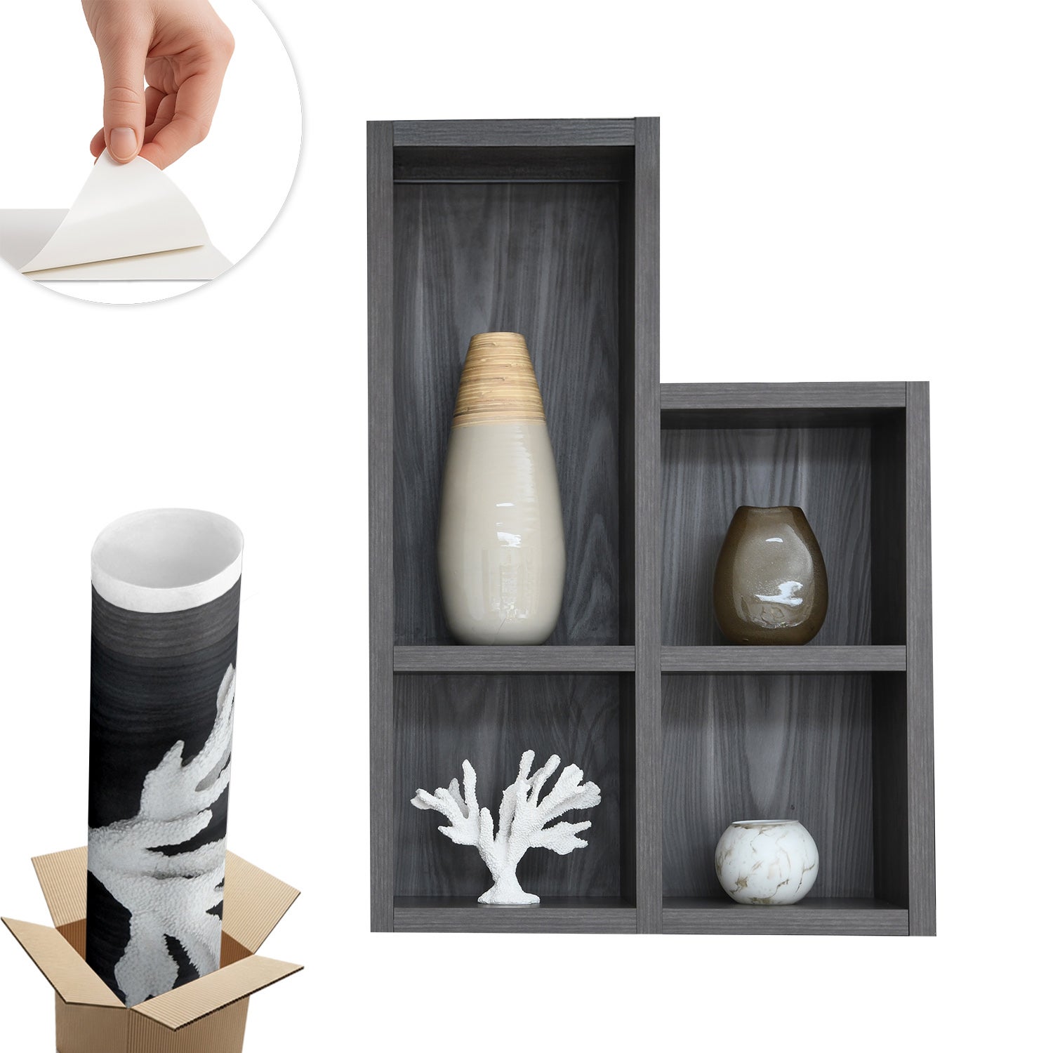 Film autocollant pour mur - sticker décoratif - effet 3D - 91x130 cm ...