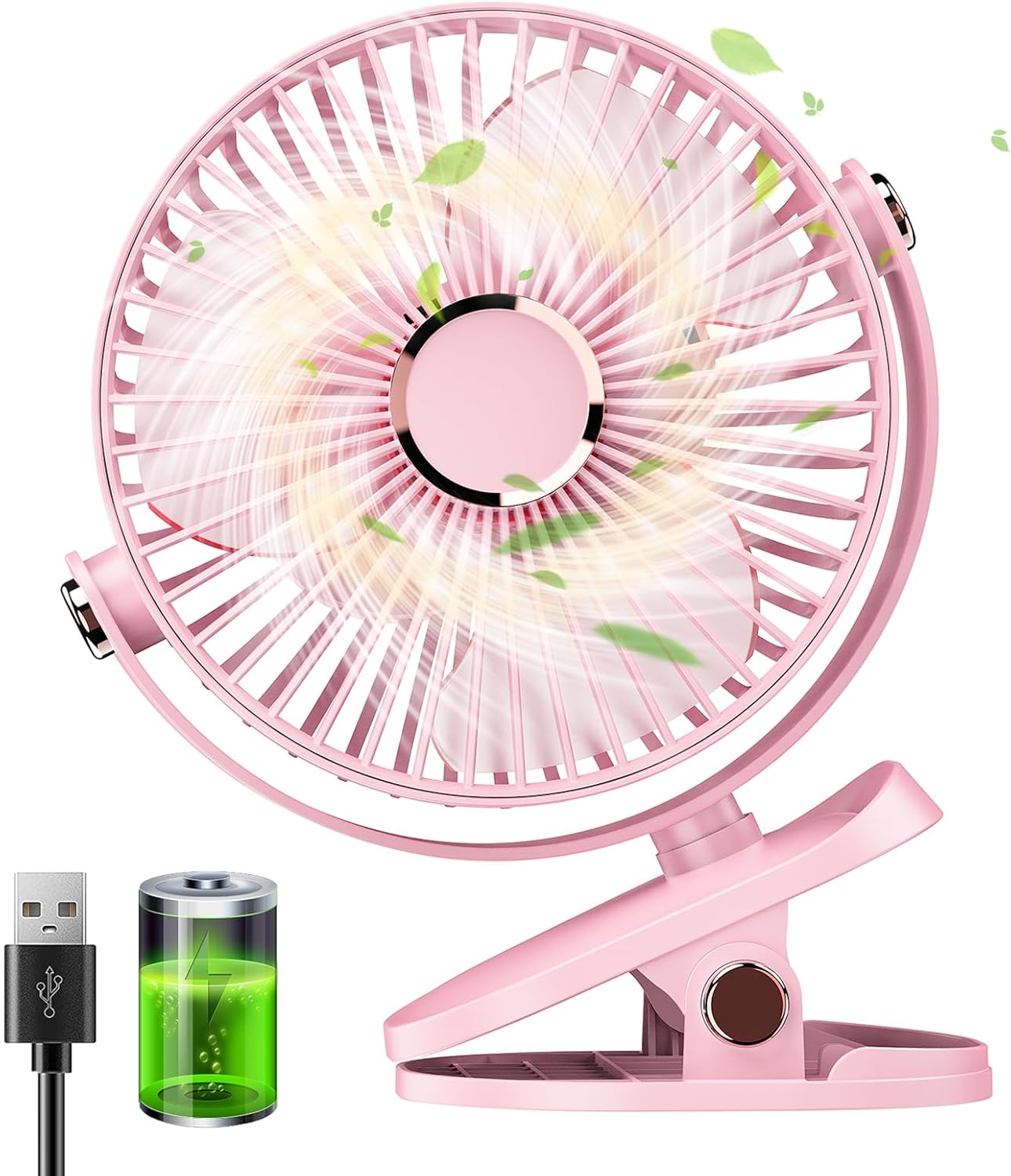 Mini ventilateur de bureau USB silencieux, Rotation à 720 ...