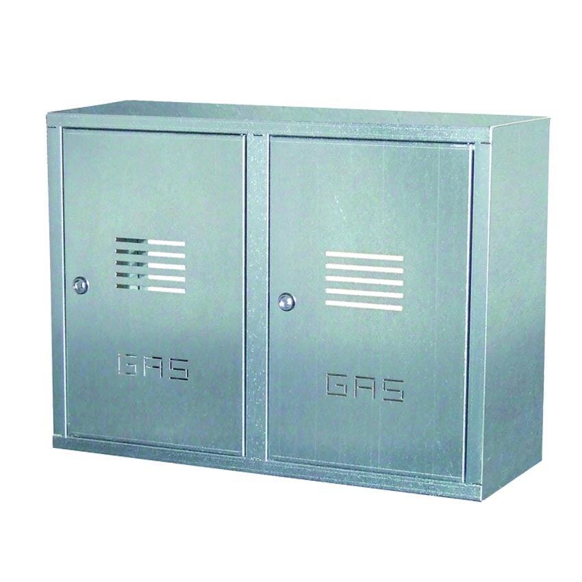 Caja doble para contador de gas en chapa galvanizada H1000 x A1300 x ...