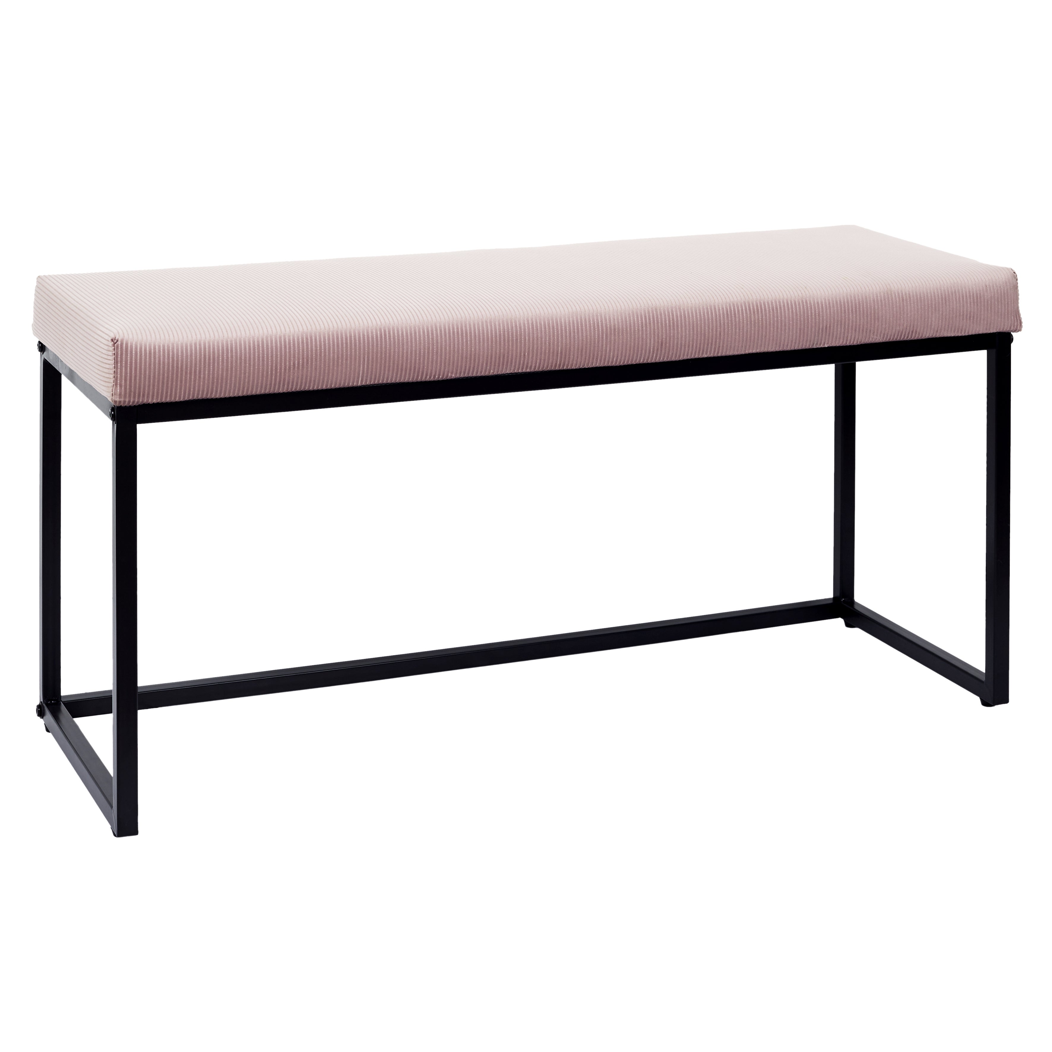 Banc - Home Deco Factory - Giulia - Industriel - Rose | Leroy Merlin