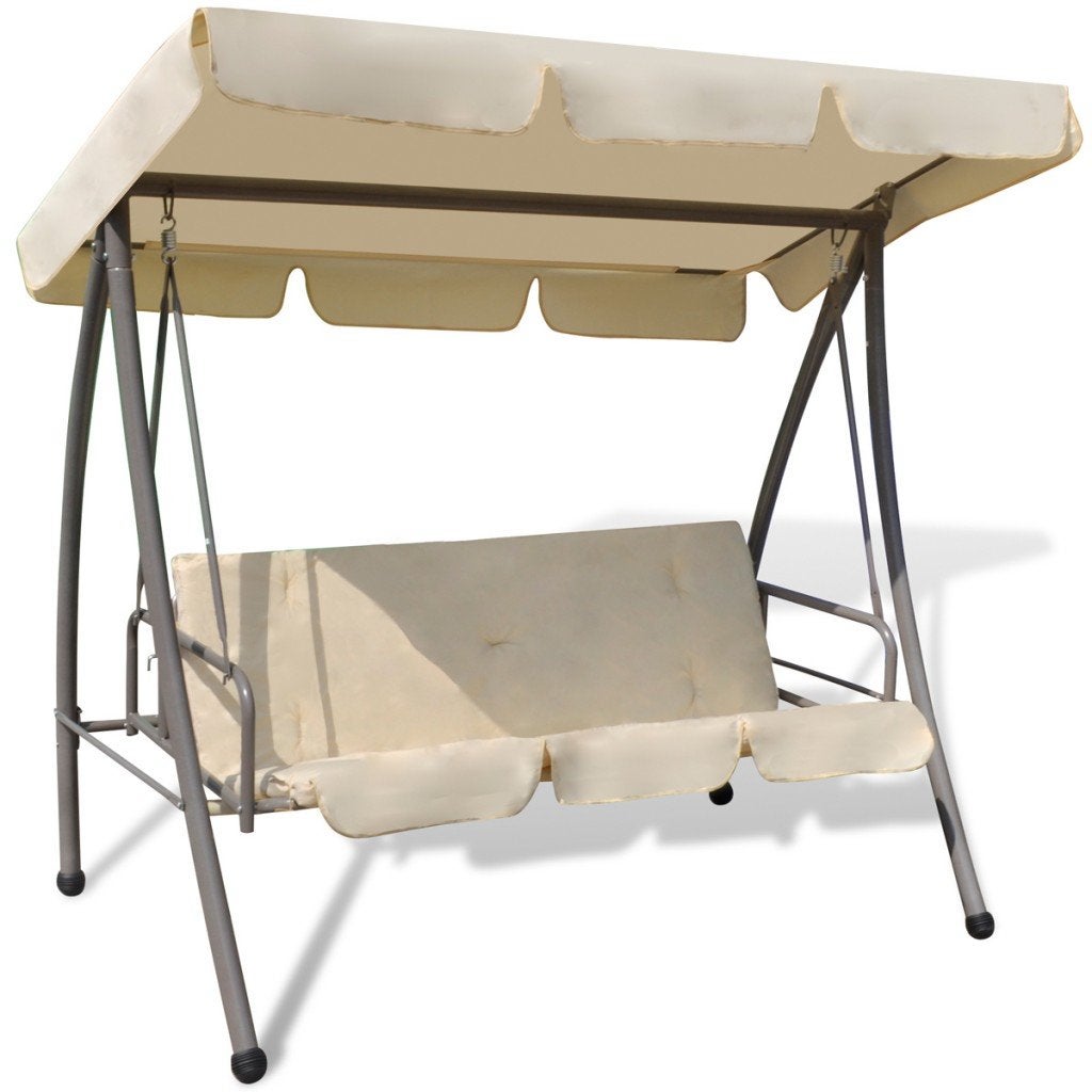 Balancelle De Jardin Avec Auvent Abri Convertible Lit Jardin Marron ...