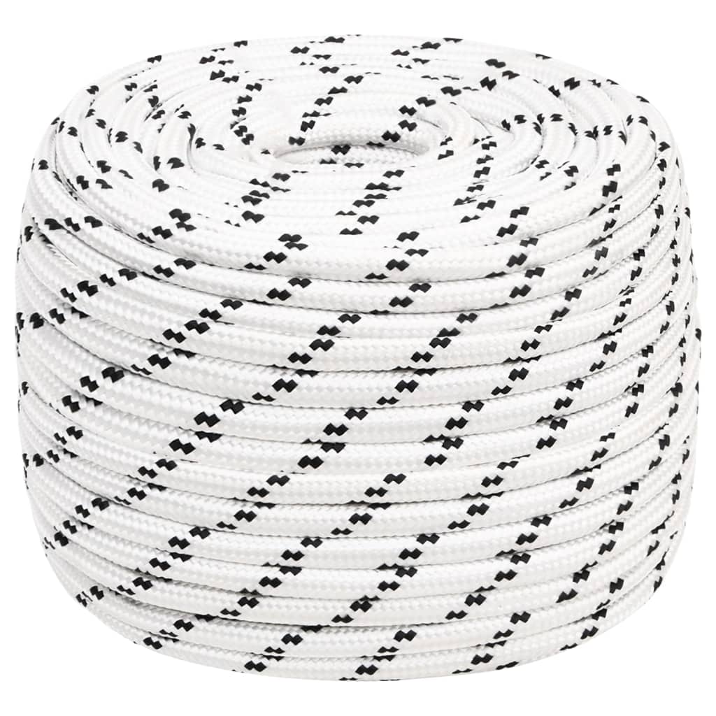 Corde de bateau tressé Blanc 14 mmx100 m Polyester | Leroy Merlin
