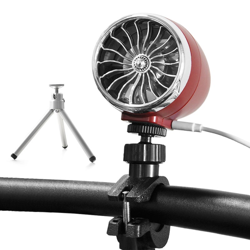 Ventilador USB portátil mini con trípode y soporte para manillar de ...