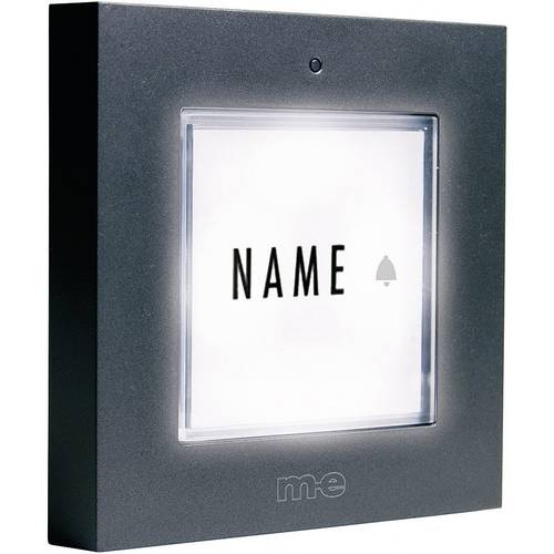 Plaque de sonnette simple m-e modern-electronics KTB-1 A anthracite 12 ...