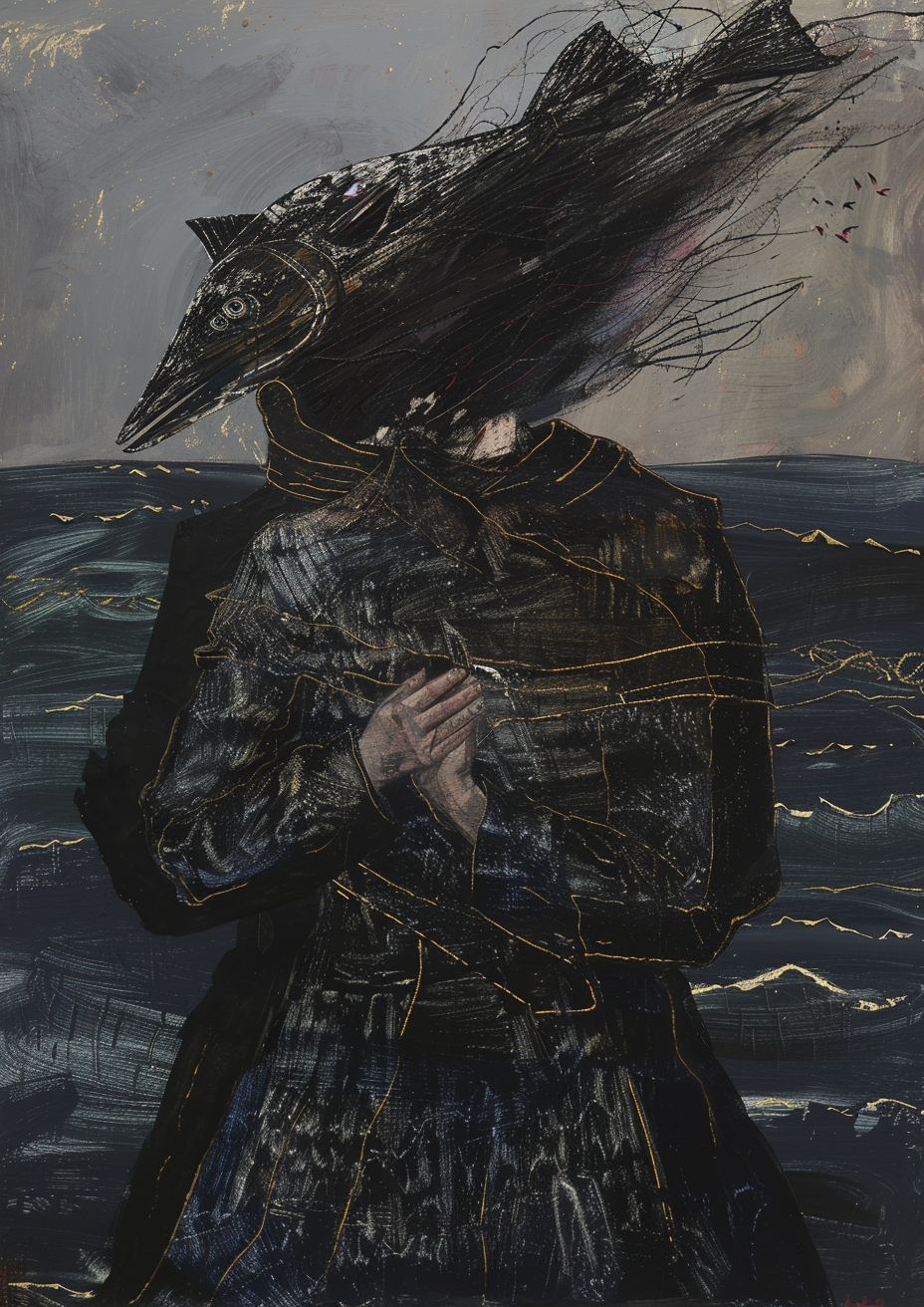 Estampe à encadrer, 70 x 100 cm. POLARTE-D Métamorphose de l'océan ...