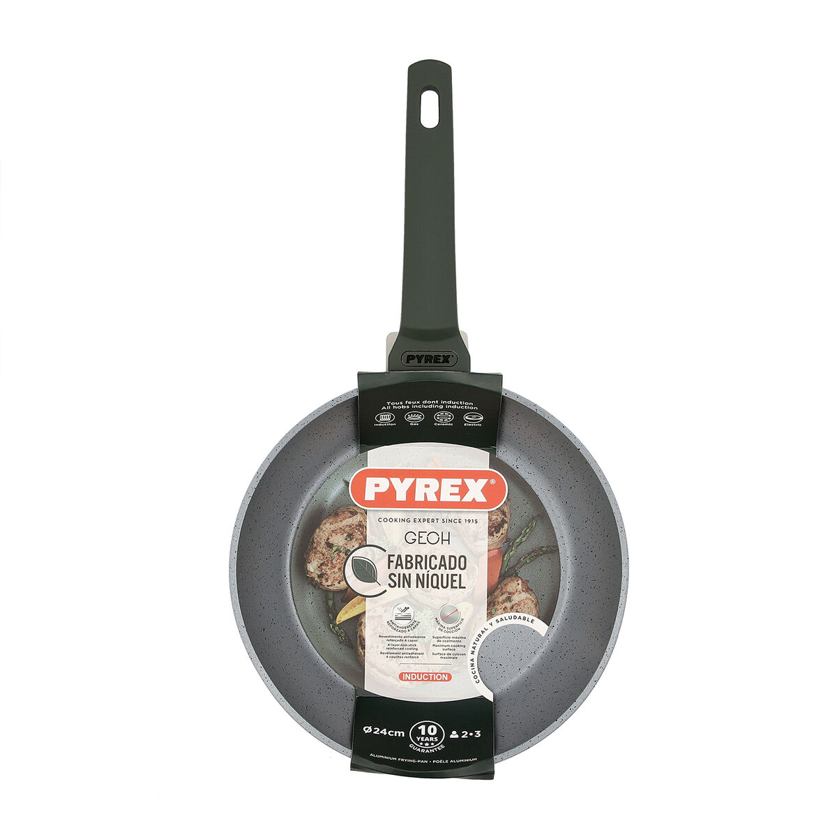 Sartén Antiadherente Pyrex Geoh Aluminio Forjado 24 cm | Leroy Merlin
