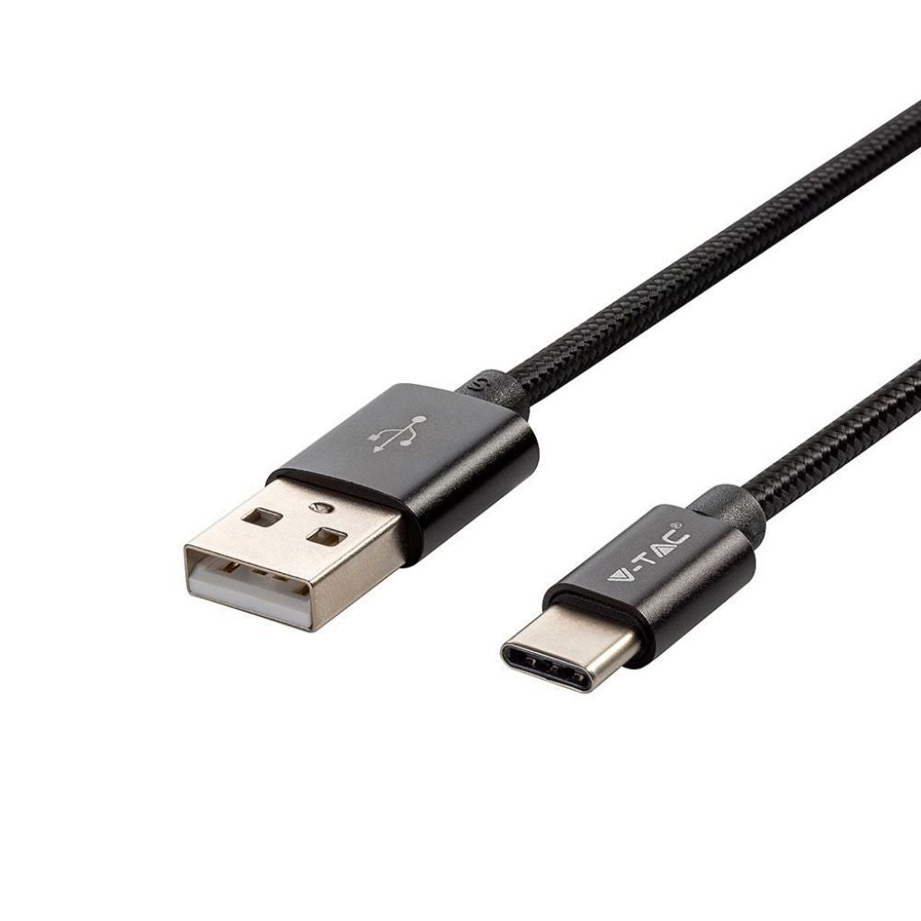 Cable USB Tipo-C a USB-A de 1m de carga rà¡pida 2,4A Platinum Series Cable de cuerda antienredos ...