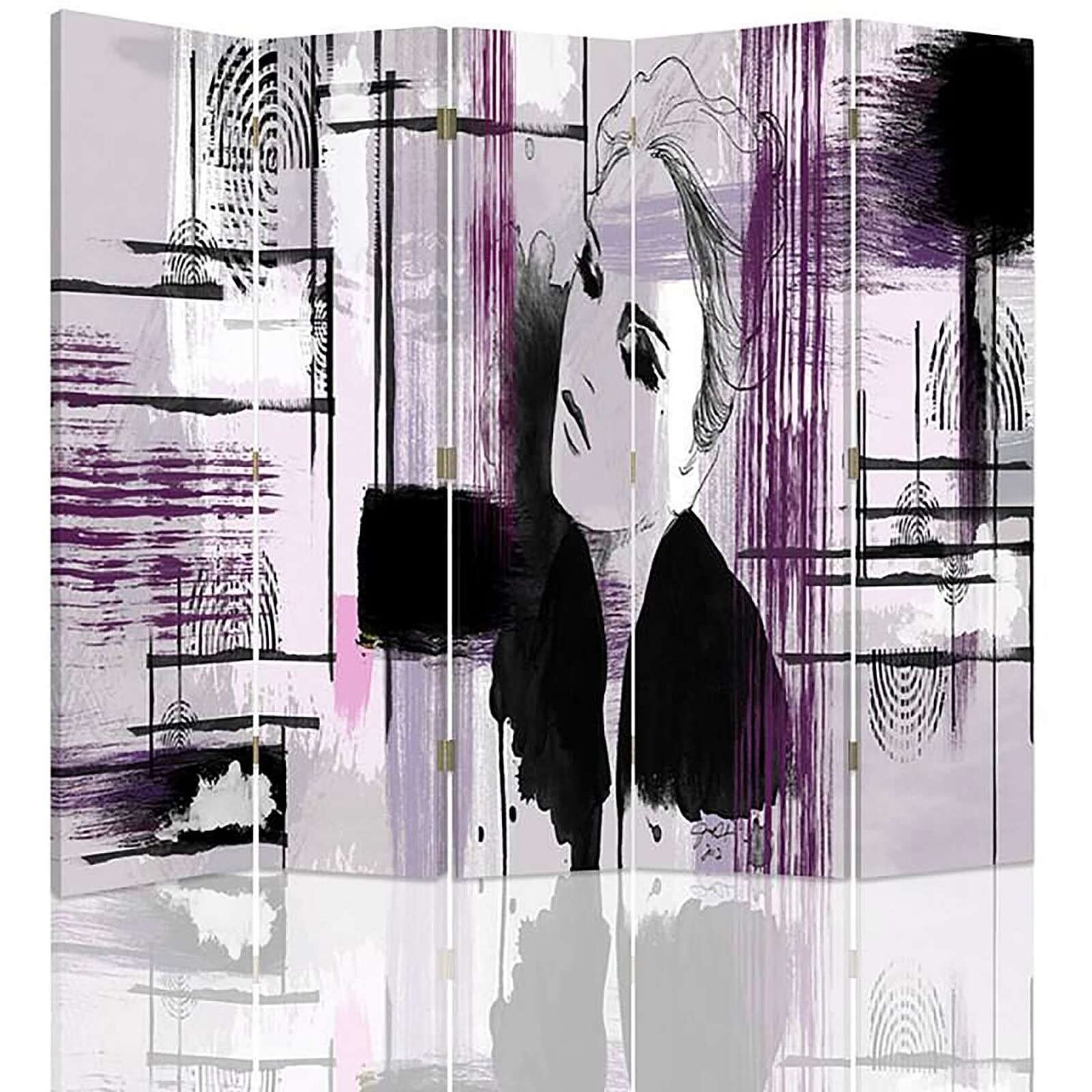Paravent Design Femme Abstraite pour Décoration Moderne - 180 x 150 cm ...