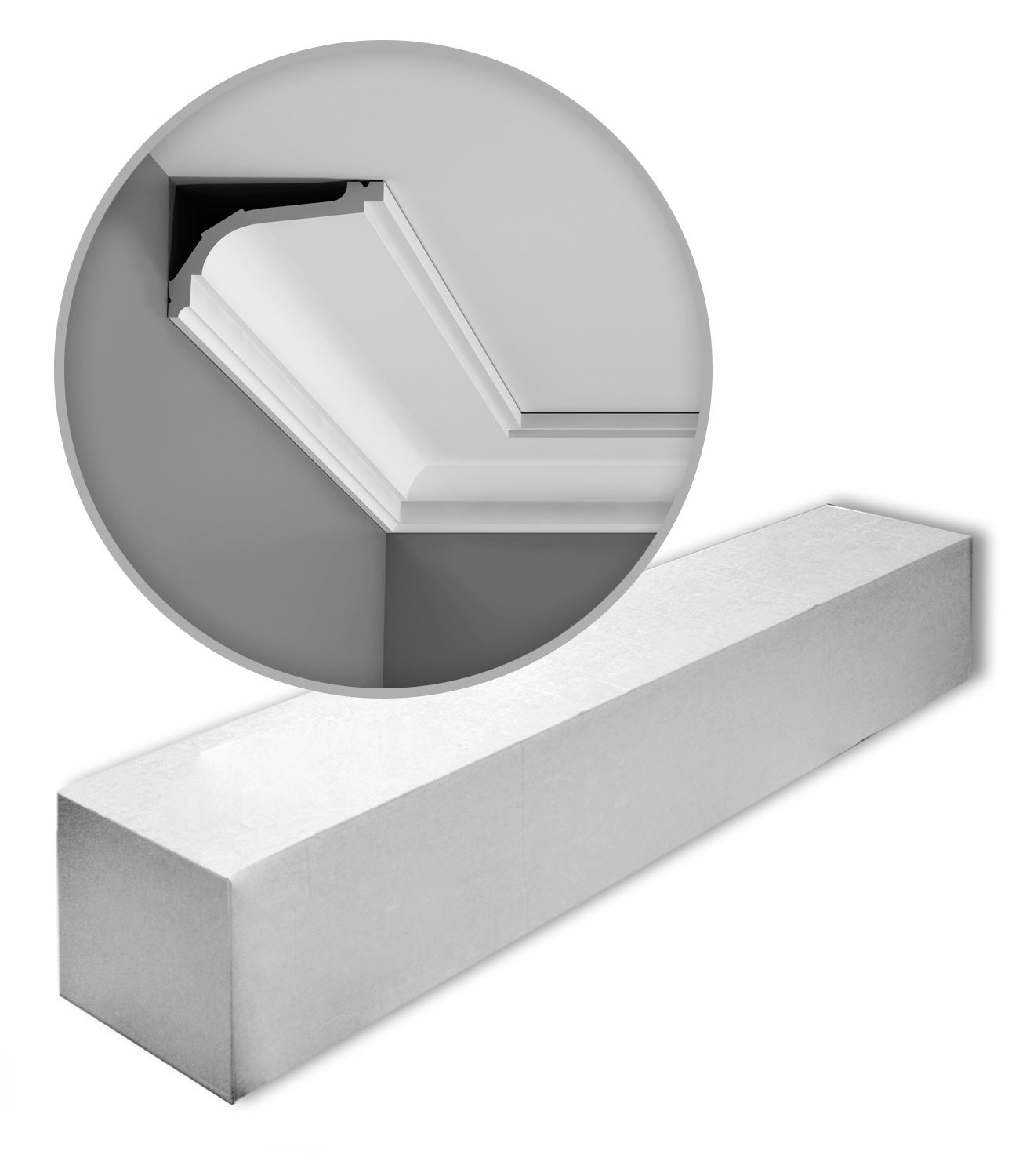 Caja completa de 30 metros C220 Cornisa de techo Orac Decor - 7,5x11 ...