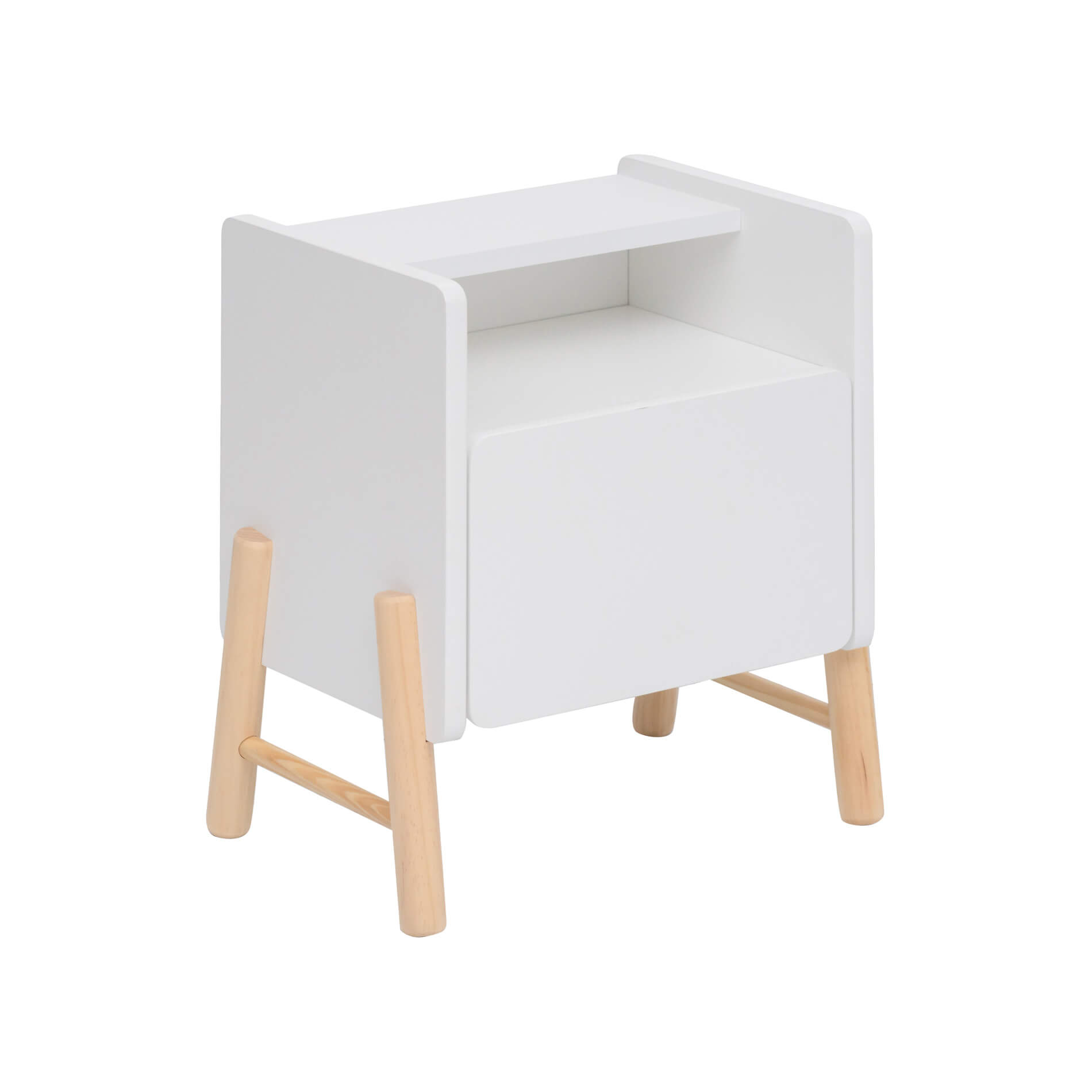 Table de chevet pour enfants Rebecca Mobili Kelen 49x40x30 MDF Pin ...