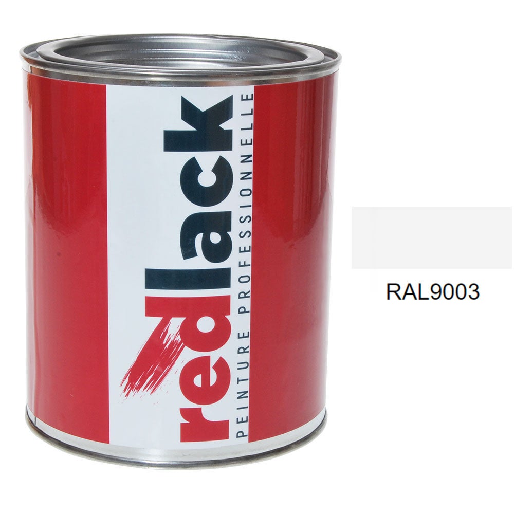 Pintura blanca de seguridad RAL 9003 Satinado multisoporte 1L Redlack ...