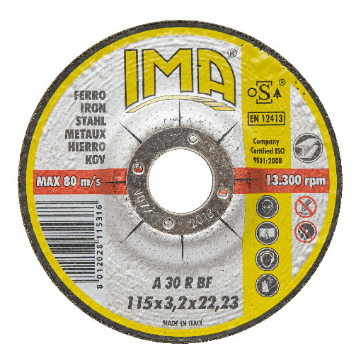 DISQUE IMA POUR FER D 115X3,2 MM | Leroy Merlin