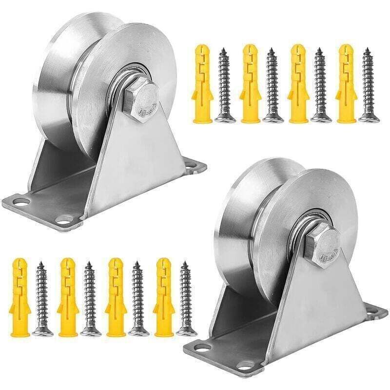 Coinceur, poulie, descendeur,2 pièces Poulie de Levage Mouflage Inox, V ...