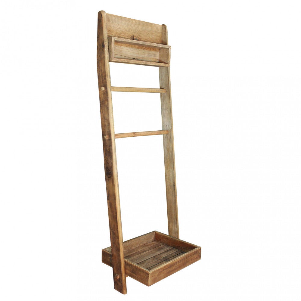 Estantería de baño de pino de 2 estantes H172 cm Samson | Leroy Merlin