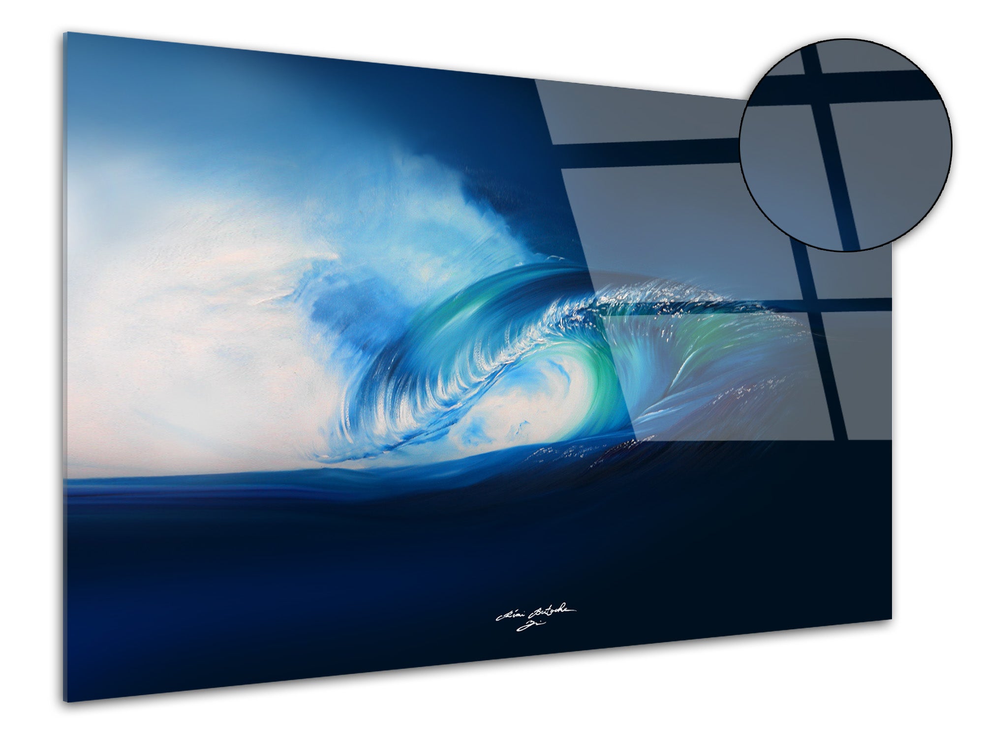 Tableau décoratif plexiglas Blue Harmony | Leroy Merlin