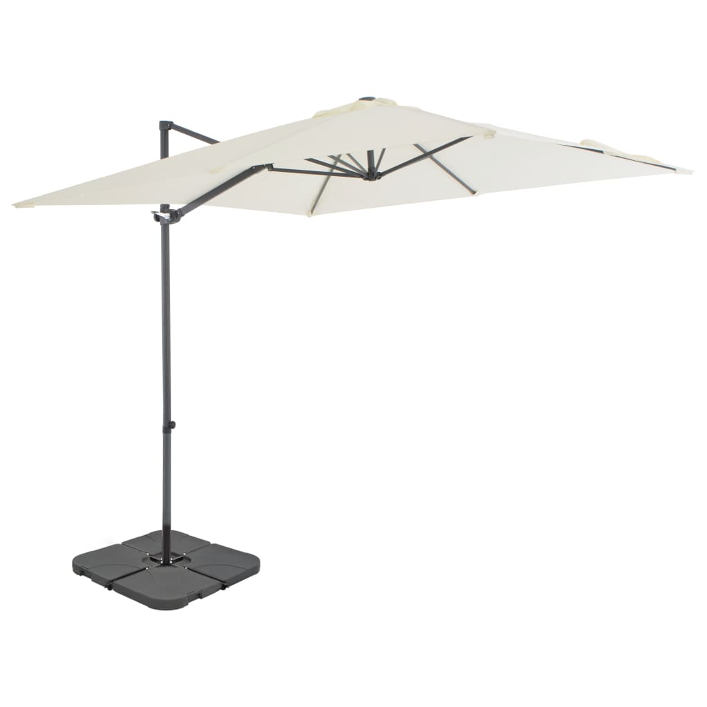 Parasol avec base portable | Parasol de jardin Sable CFW51737 | Leroy ...