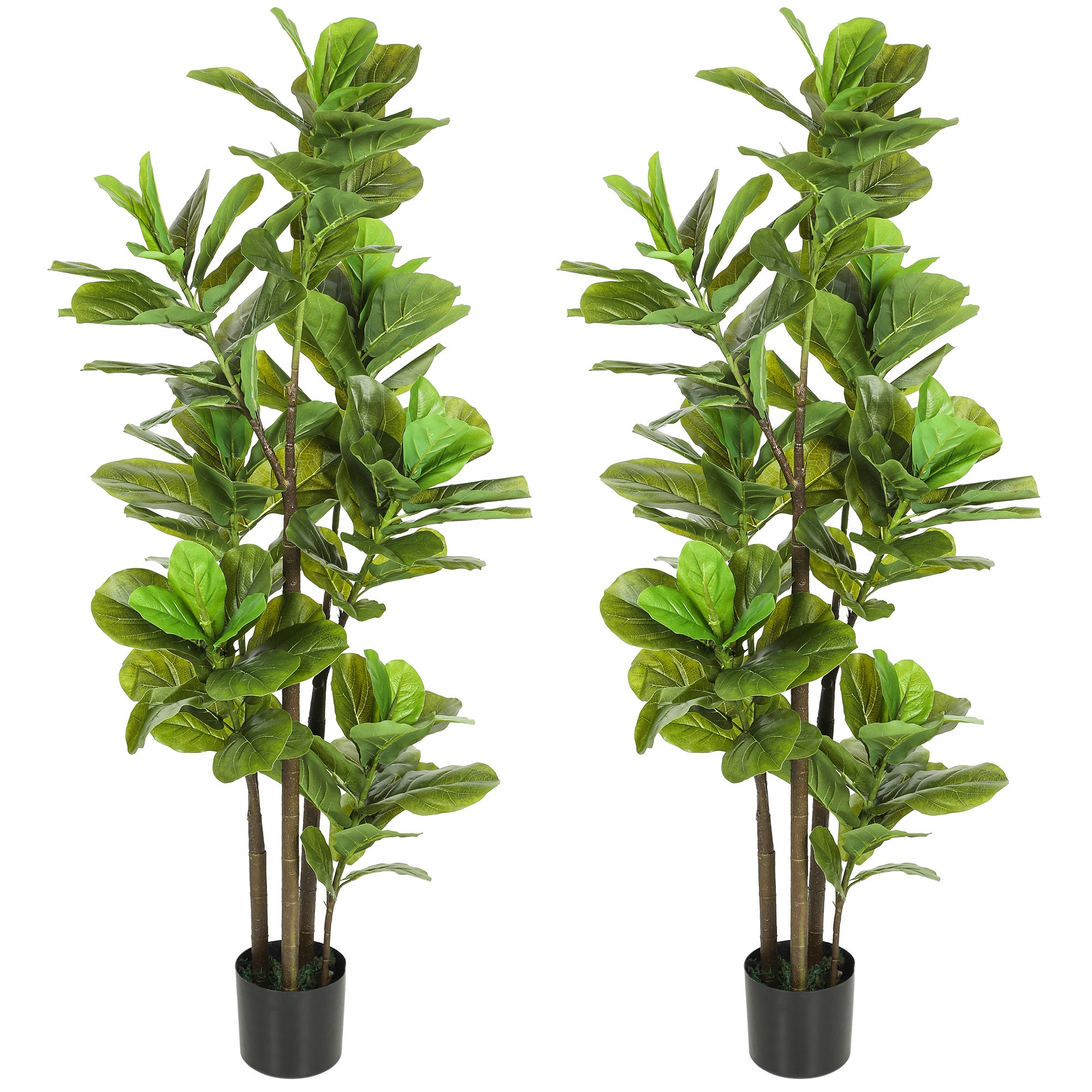 Lot de 2 plantes artificielles intérieures 150 cm, fausse plante à ...