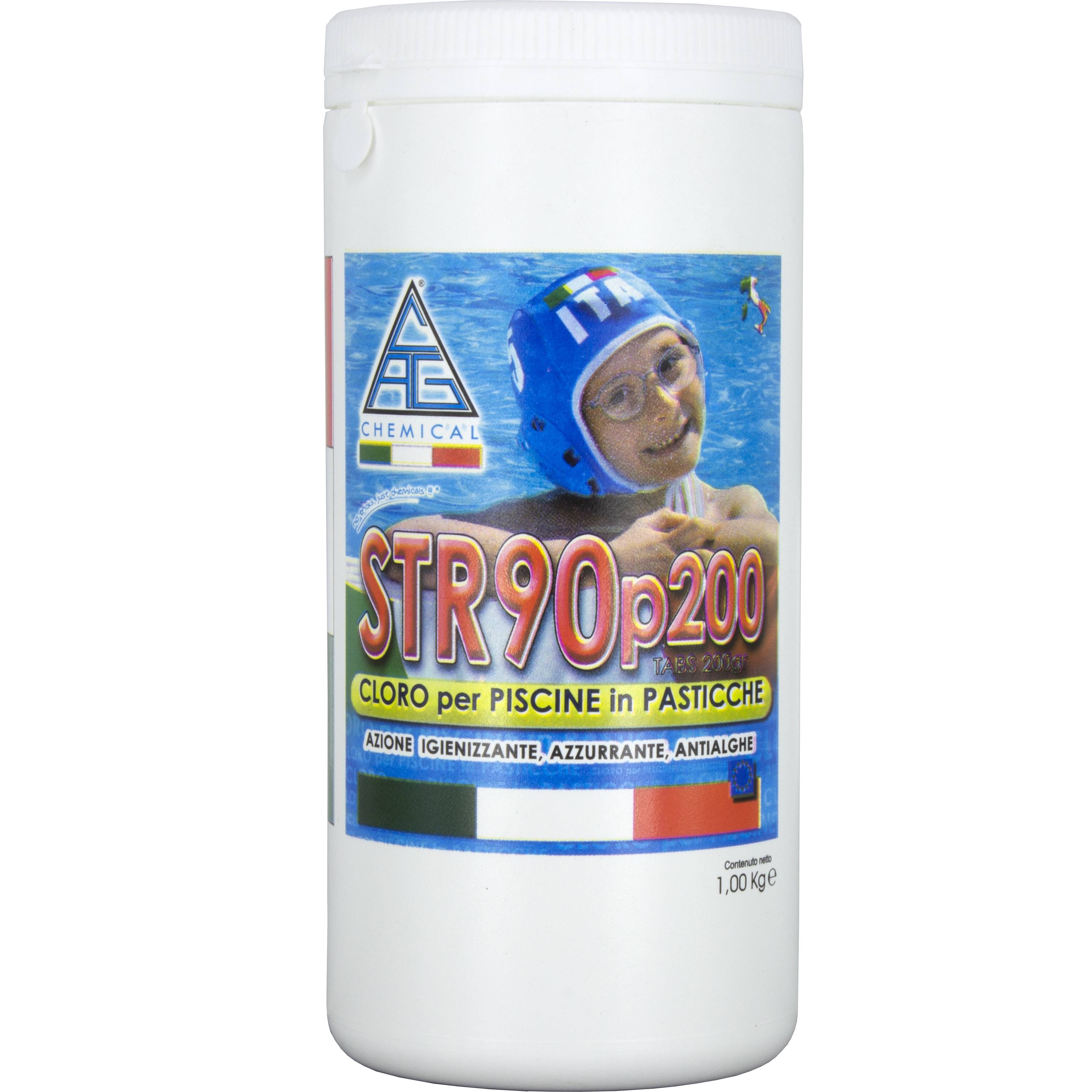 PASTILLES DE CHLORE POUR PISCINE 200 G STR90P200 1 KG | Leroy Merlin