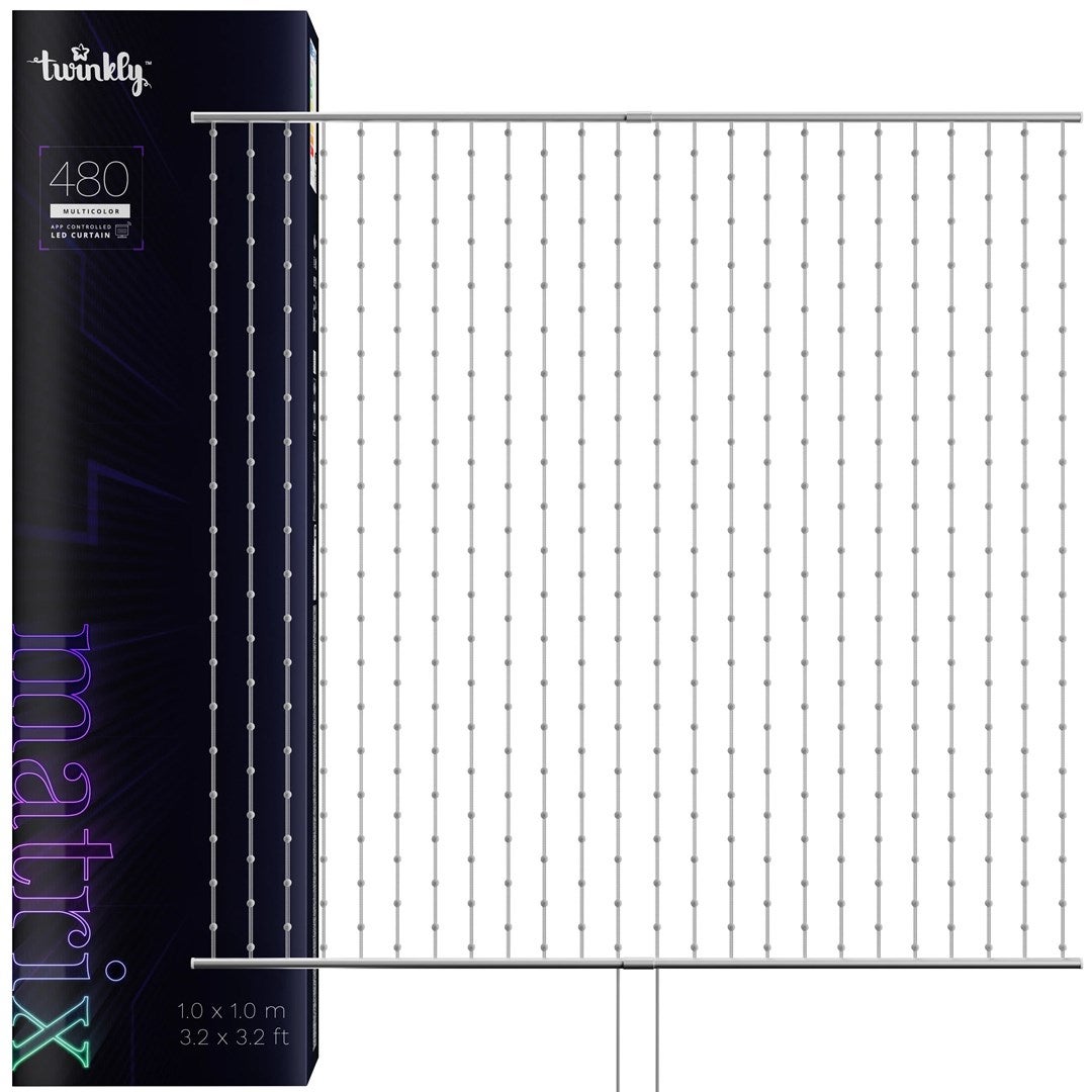 Twinkly Matrix - 480 LED RVB en forme de perle, fil transparent, type ...