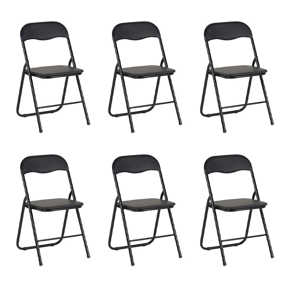 Hooma - Lot de 6 chaises pliantes d'intérieur et confortables en PVC ...