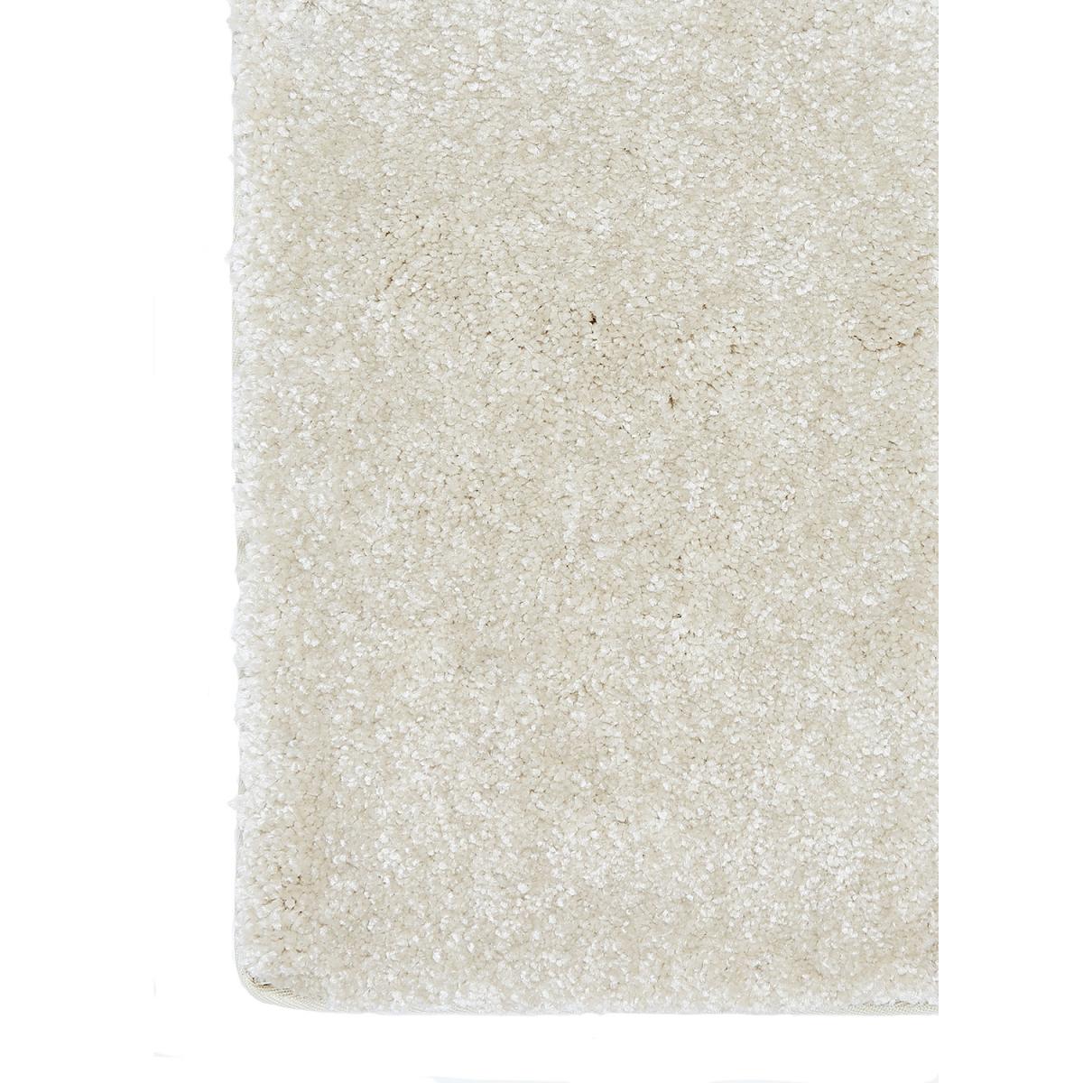 Tapis salle à manger 200x300 tissé blanc cassé rectangle motif uni ...