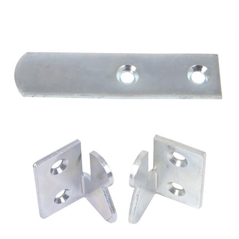 Lot de 4 Pannetons avec agrafes picardes zingué blanc AFBAT | Bricoman