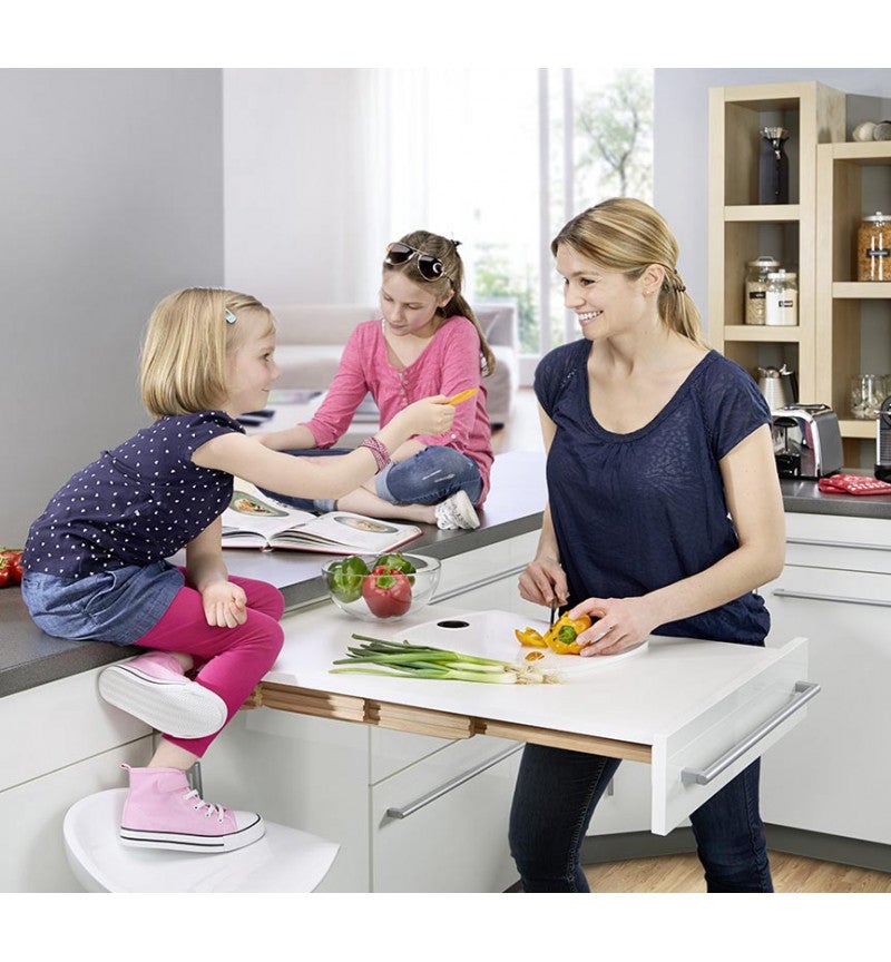 Plateau rabattable Hailo Rapid Coloris - Gris | Leroy Merlin