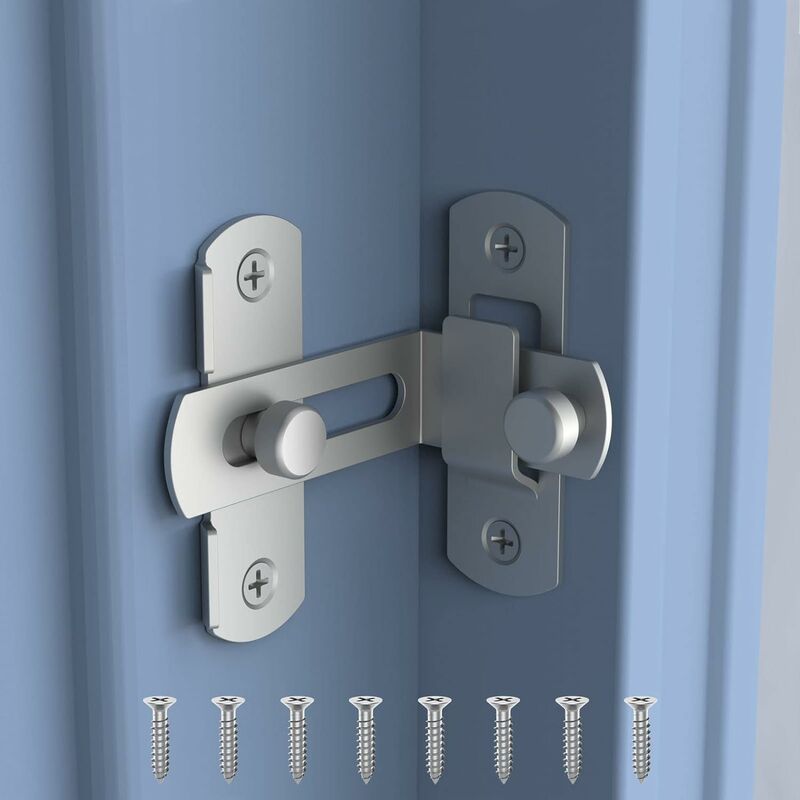 Serrure de Porte de Grange, Loquet de Porte Coulissante de Flip, Boucle de Loquet de Porte d ...