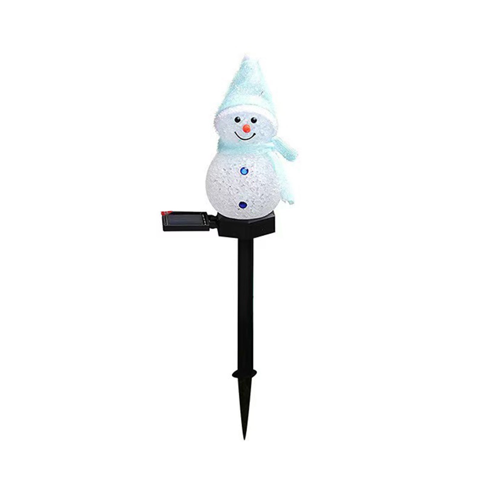 Solar Snowman Lights Outdoor Snowman Santa Ornament Solar Powered ...