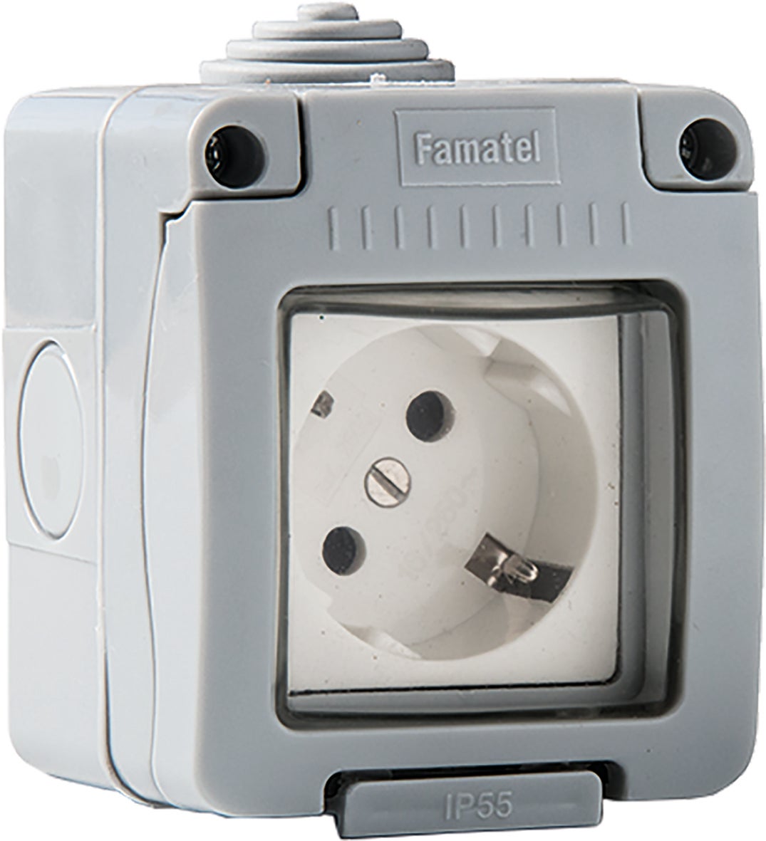 FAMATEL 19068 - Base TT lateral estanco 16A-250V | Leroy Merlin