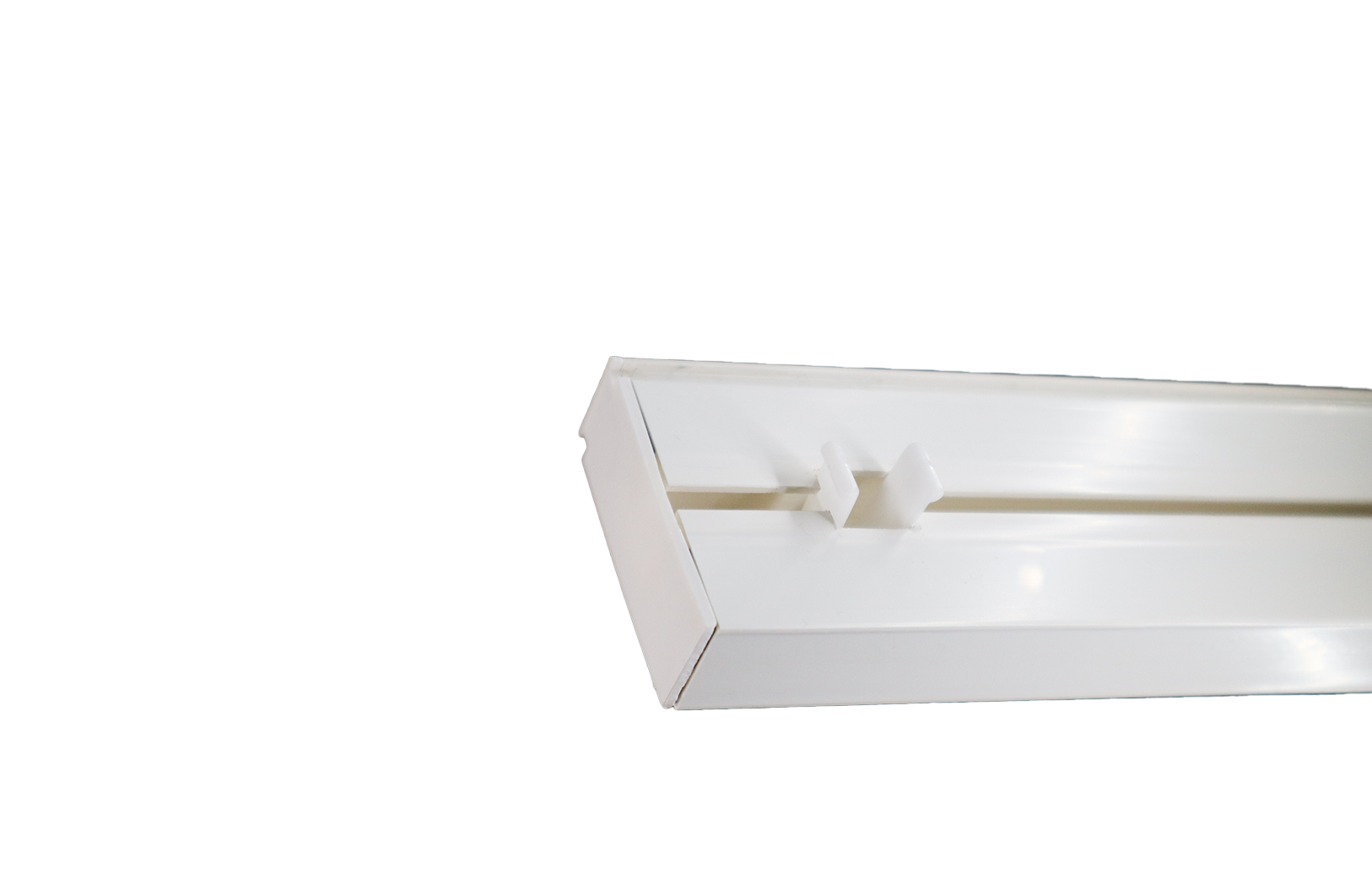 Tringle déco Rail PVC blanc 1 voie de 150cm | Leroy Merlin