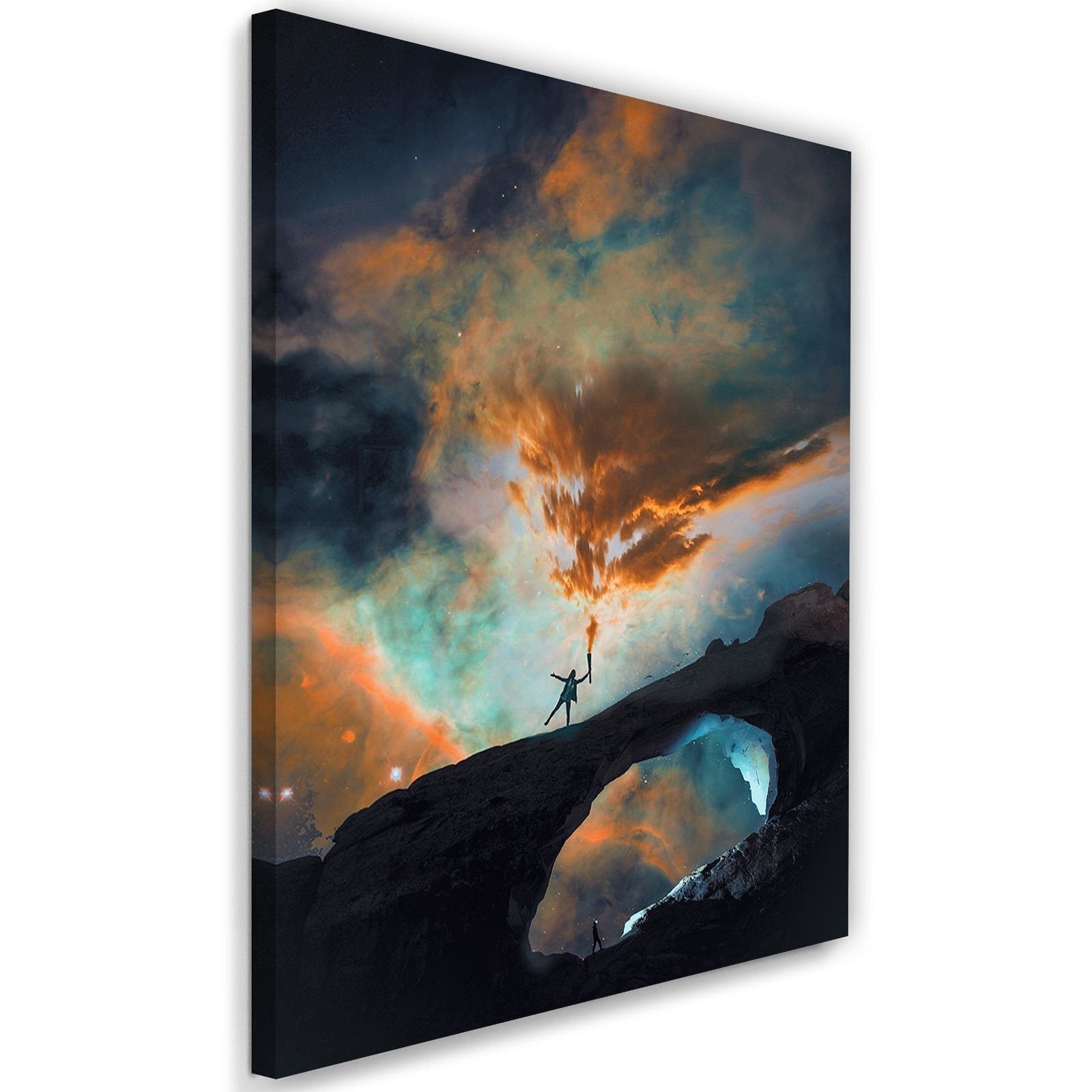 Tableau l'homme et les nuages | Leroy Merlin