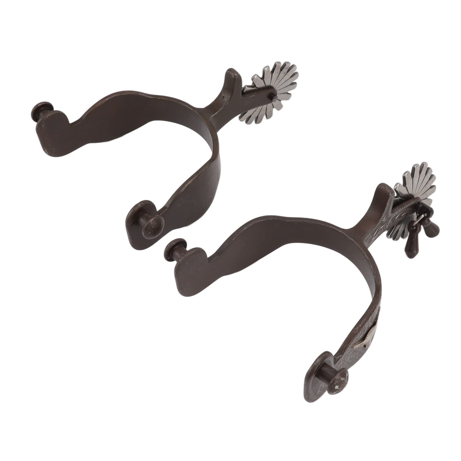 1 paire d'éperons de cheval, éperons à bouton, accessoire d'équitation ...
