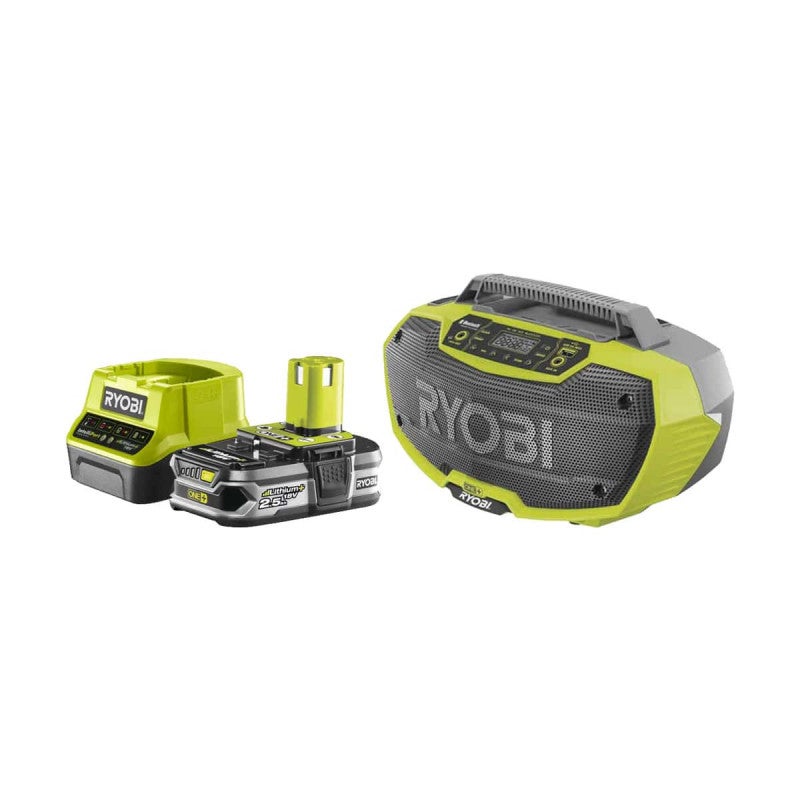 Pack RYOBI Radio d'atelier 18V One+ R18RH-0 - 1 Batterie 2.5Ah - 1 ...