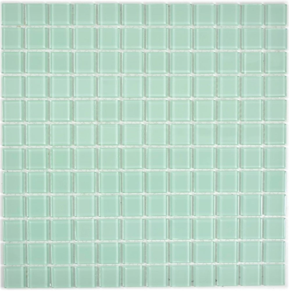Azulejos de mosaico de vidrio verde pastel gris topo mosaico de cristal ...